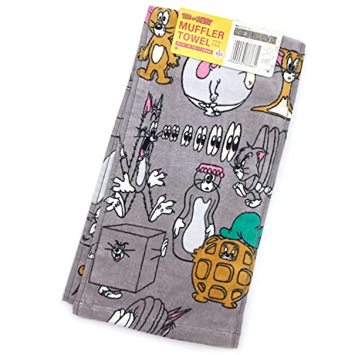 Marushin Tom and Jerry Muffler Towel Tom and Jerry Funny Muffler ...