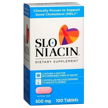 Slo-Niacin Vitamin B3 500 mg – Slow-Release Niacin Tablets for Heart ...
