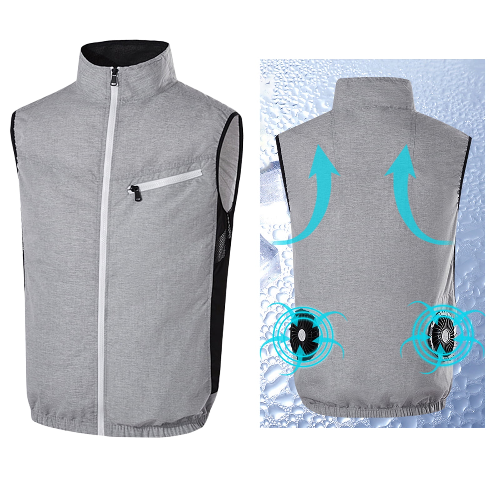 Chaqueta de ventilador de refrigeración Chaleco acondicionado, ropa de ...