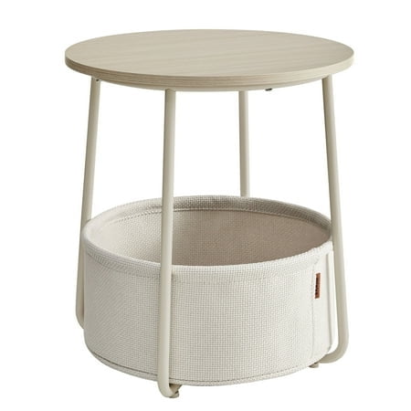 Click here for Vasagle Modern Round Nightstand With Storage Baske... prices