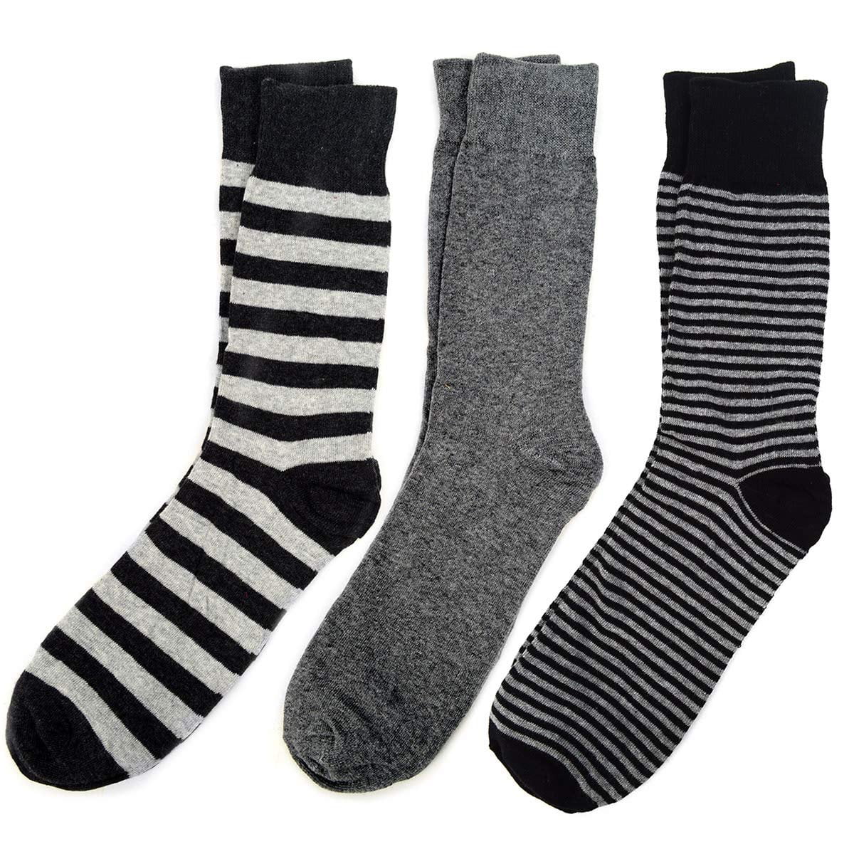 BG Premium Men's Dress Socks 3 Pairs Gift Set - Fits 10-13 - Solid ...