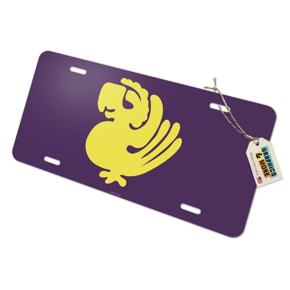 Hidden Temple Purple Parrots Novelty Metal Vanity Tag License Plate ...
