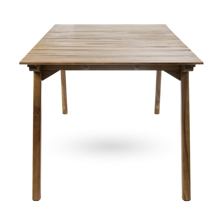Brooks Outdoor 69 Inch Acacia Wood Dining Table, Teak Finish Brooks Outdoor 69 Inch Acacia Wood Dining Table, Teak Finish