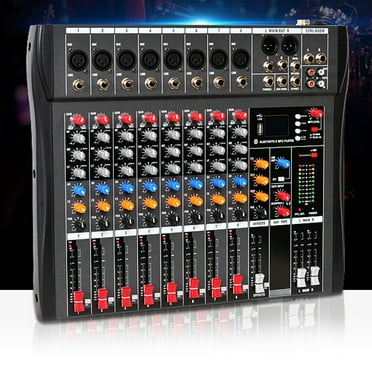 Audio2000'S AMX7322- Professional Six-Channel Audio Mixer with USB ...