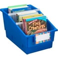 Primary Classroom Storage Box - 4 Plastic Organizer Bins with Dividers ...