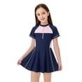 EliteGoogv Girls Cute One Piece Swimsuit Ruffle Hem Modest Design ...
