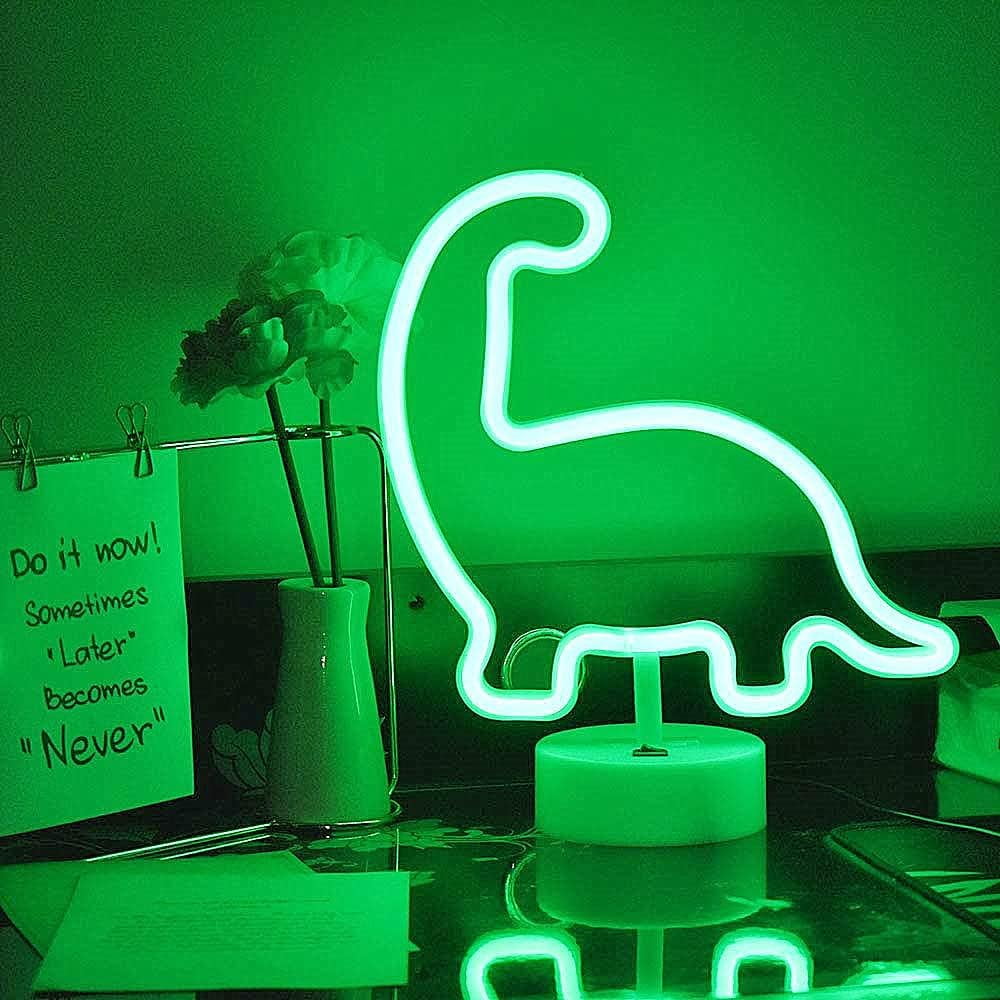 LINLIN Neon Night Light, LED Neon Signs Night Light Neon Lights Battery ...