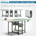 "Sew Ready Foldable & Expandable Craft Table, Mobile Fabric Cutting ...