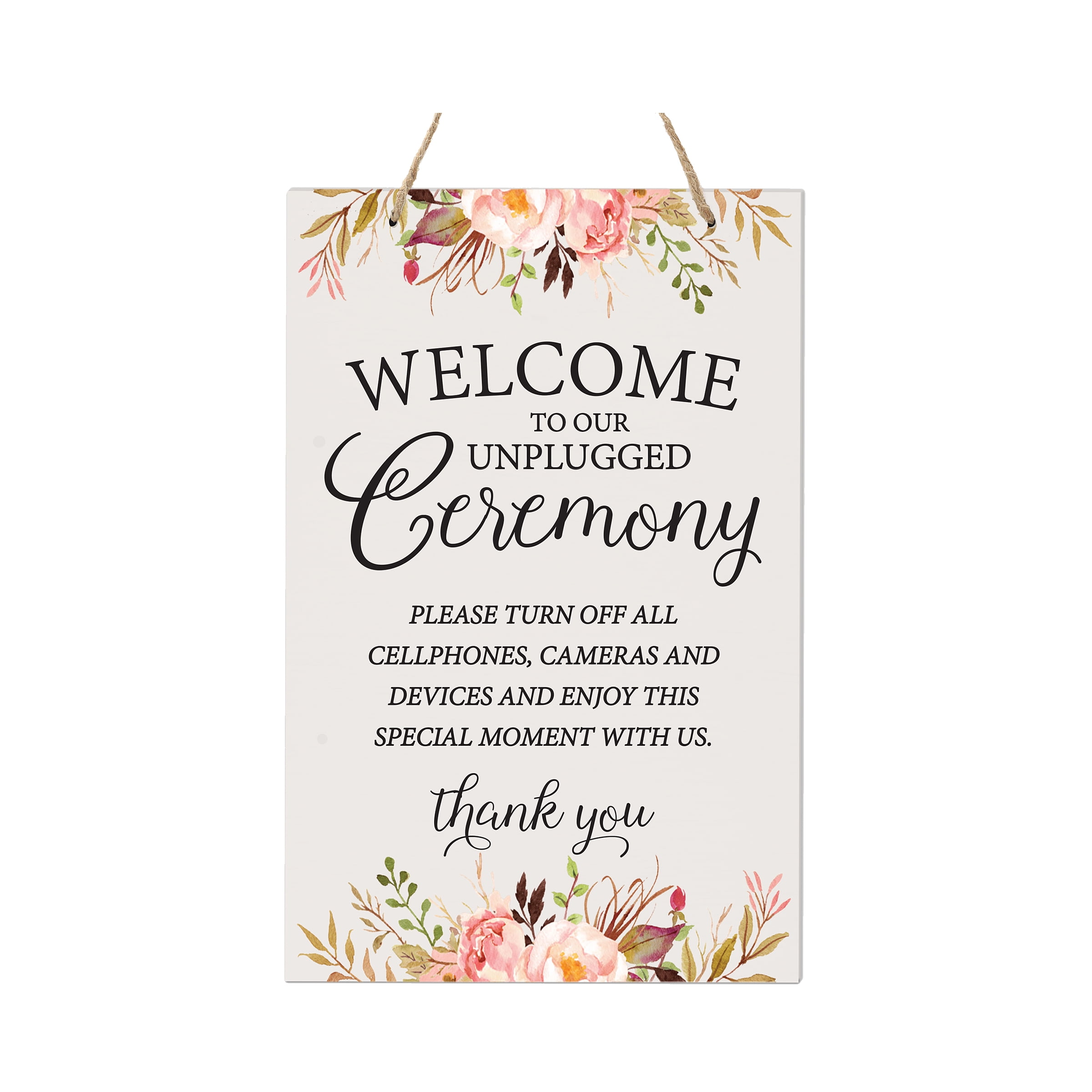 LifeSong Milestones Modern Wall Hanging Rope Sign for Wedding 8x12 ...