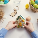 C Easter Embroidered Eggs Finished Diy Craft Holiday Decoration Parent ...