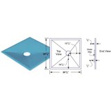 ARC TB3939-S 39-3/8" x 39-3/8" Tuff Form Shower Base - Walmart.com