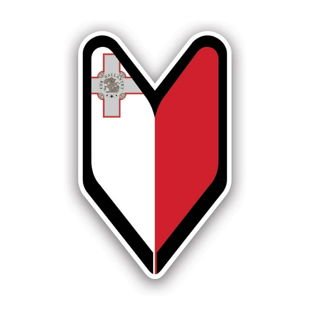 Maltese Driver Badge Sticker Decal - Self Adhesive Vinyl - Weatherproof ...