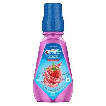 Crest Kid's Anticavity Fluoride Rinse, Bubblegum Rush, 16.9 fl oz ...