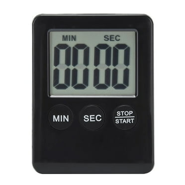 Mainstays Digital Kitchen Timer, Magnetic Countdown Count up Timer with Large LCD Display ...