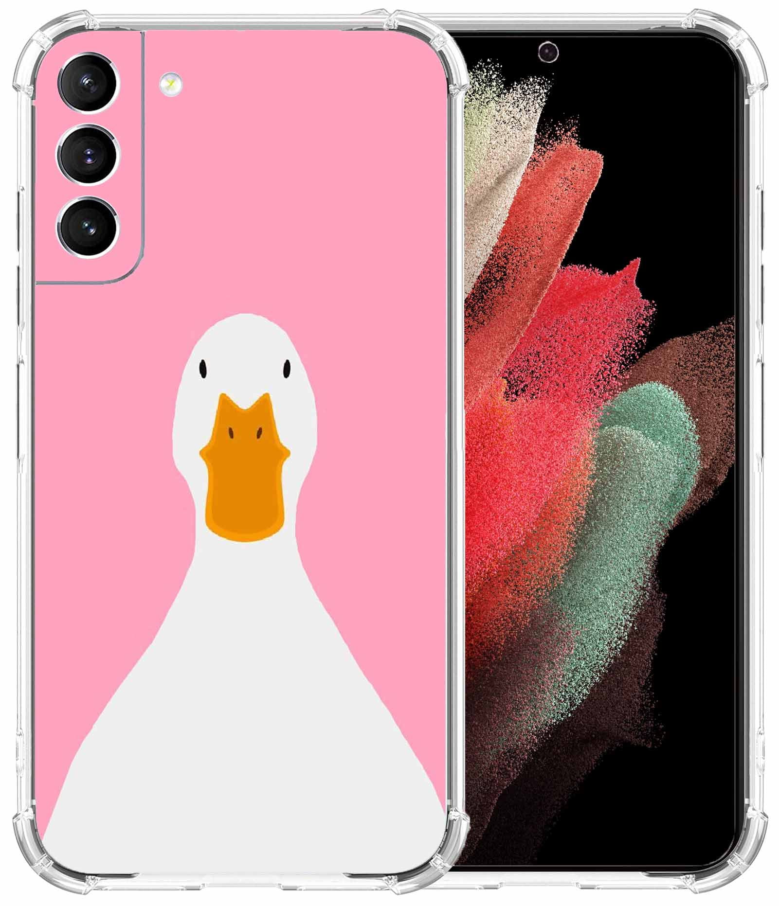 Cute Duck Case for Samsung Galaxy S23 Plus,Aesthetic Art Design Pattern ...