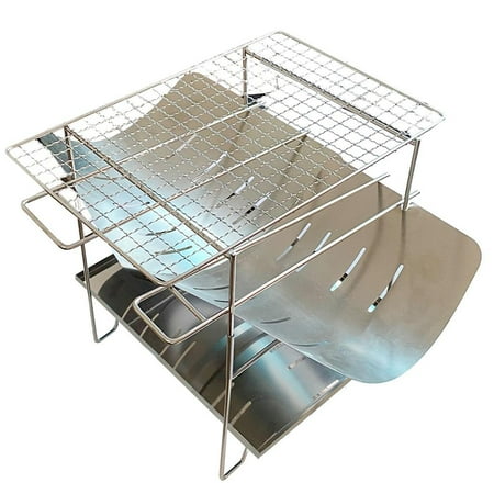 stanreset Outdoor Folding Barbecue Rack Grilling Stainless Steel ...