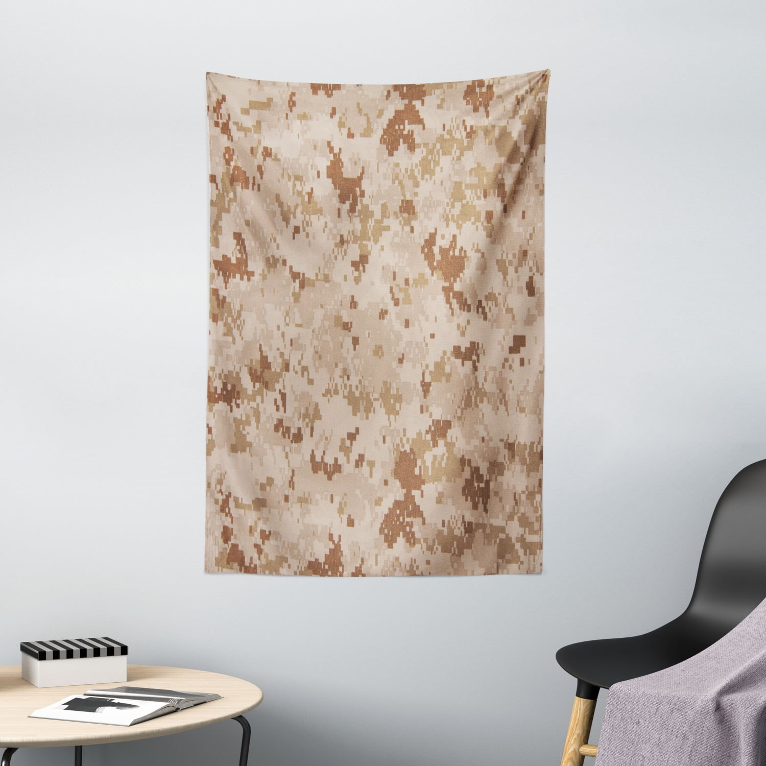 Camo Tapestry, US Marine Desert Marpat Digital Texture Background in ...