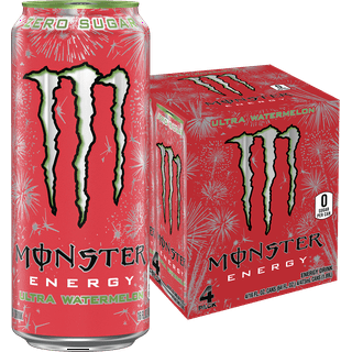 Rehab Monster Watermelon + Energy 15.5Oz (Pack Of 24) - Walmart.com