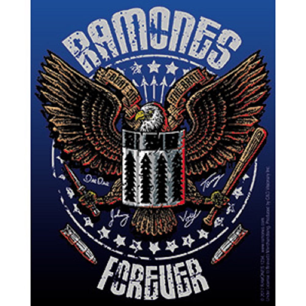 Ramones Forever Sticker - Ramones Eagle Logo, Orignal Artwork Vinyl ...