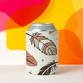 Boho Feathers Drink Beer Soda Insulated Sleeve Holder Can Cooler Hugger ...