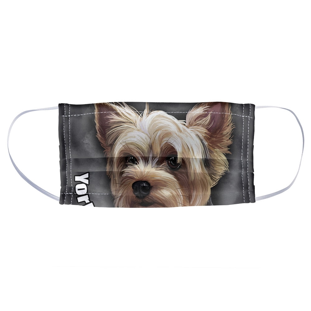 Yorkshire Terrier Yorkie Dog Pet 1-Ply Reusable Face Mask Covering ...