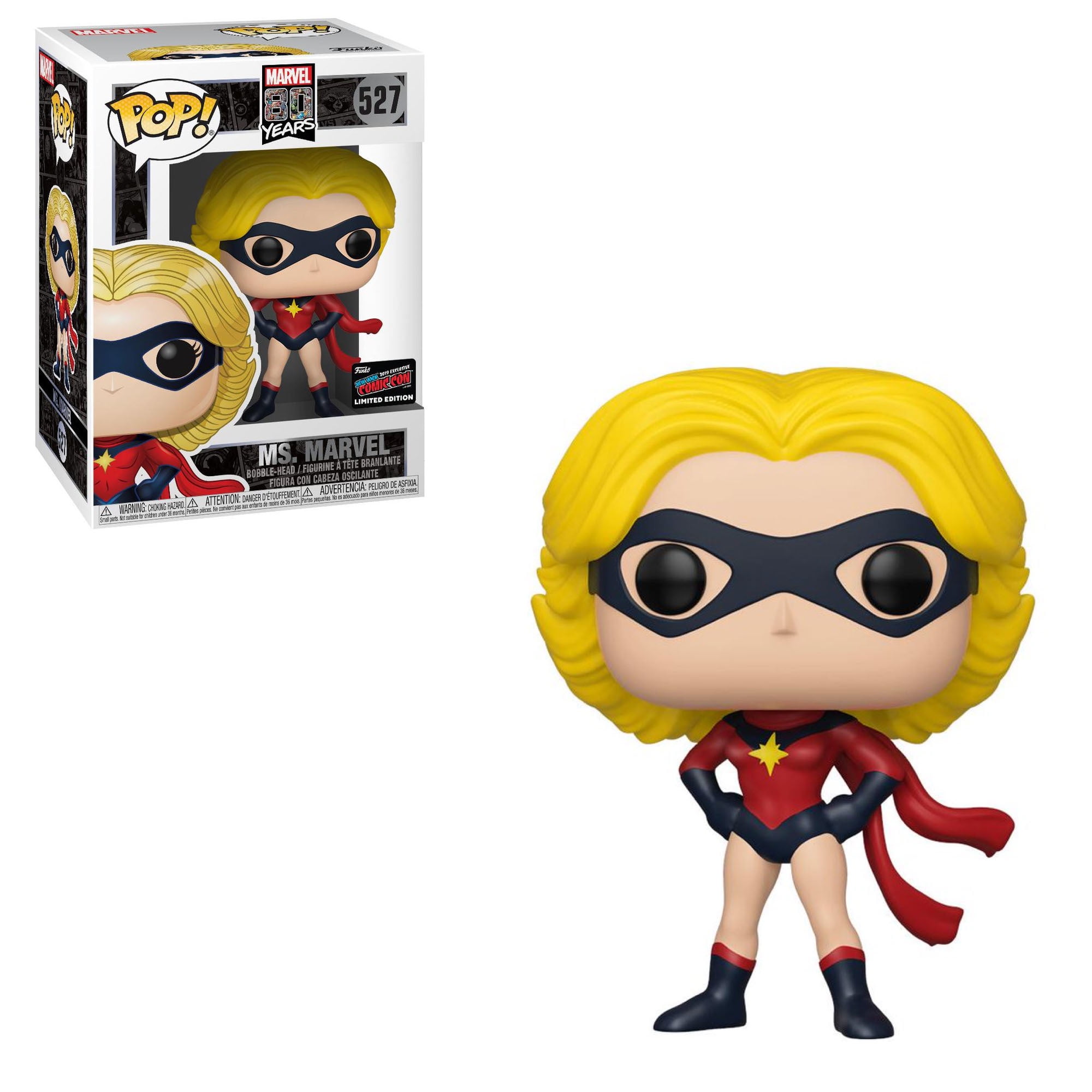 Funko POP! Marvel 80 Years Ms. Marvel #527 NYCC Limited Edition ...