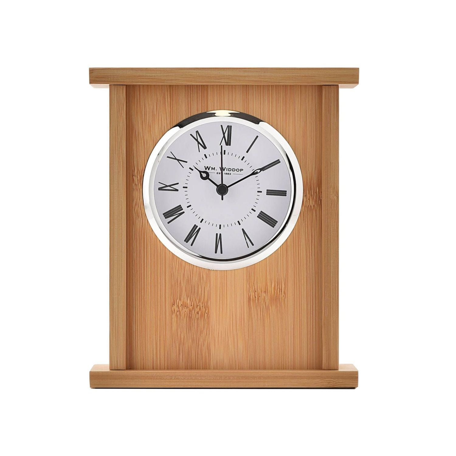 Click here for William Widdop Wm. Widdop Bamboo Wood Mantel Clock prices