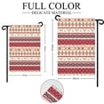Boho Ethnic Style Garden Flag 28x40 Inch Red Stripe Vintage Art Double ...