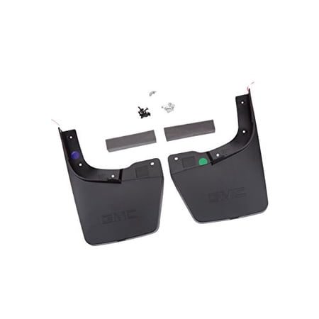 GM Accessories 23278170 Rear Splash Guards in Black with GMC Logo ...