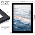 24x36 Black Poster Frame with HD Plexiglass, Durable Scratch-Resistant ...