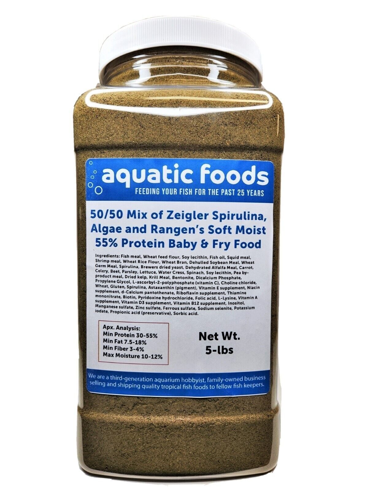 50/50 Mix of Spirulina, Algae Powder and Rangen's Soft Moist 55% ...