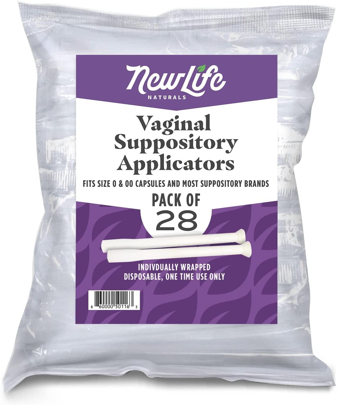 NewLife Naturals: Disposable Vaginal Suppository Applicators: Plastic ...