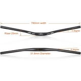 31.8 Bike Handlebar - 25mm, 55mm, 70mm, 90mm Riser Handlebar - 780mm ...