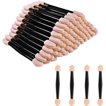 Eye Shadow Applicator Eyeshadow Sponge Applicators Disposable Double ...