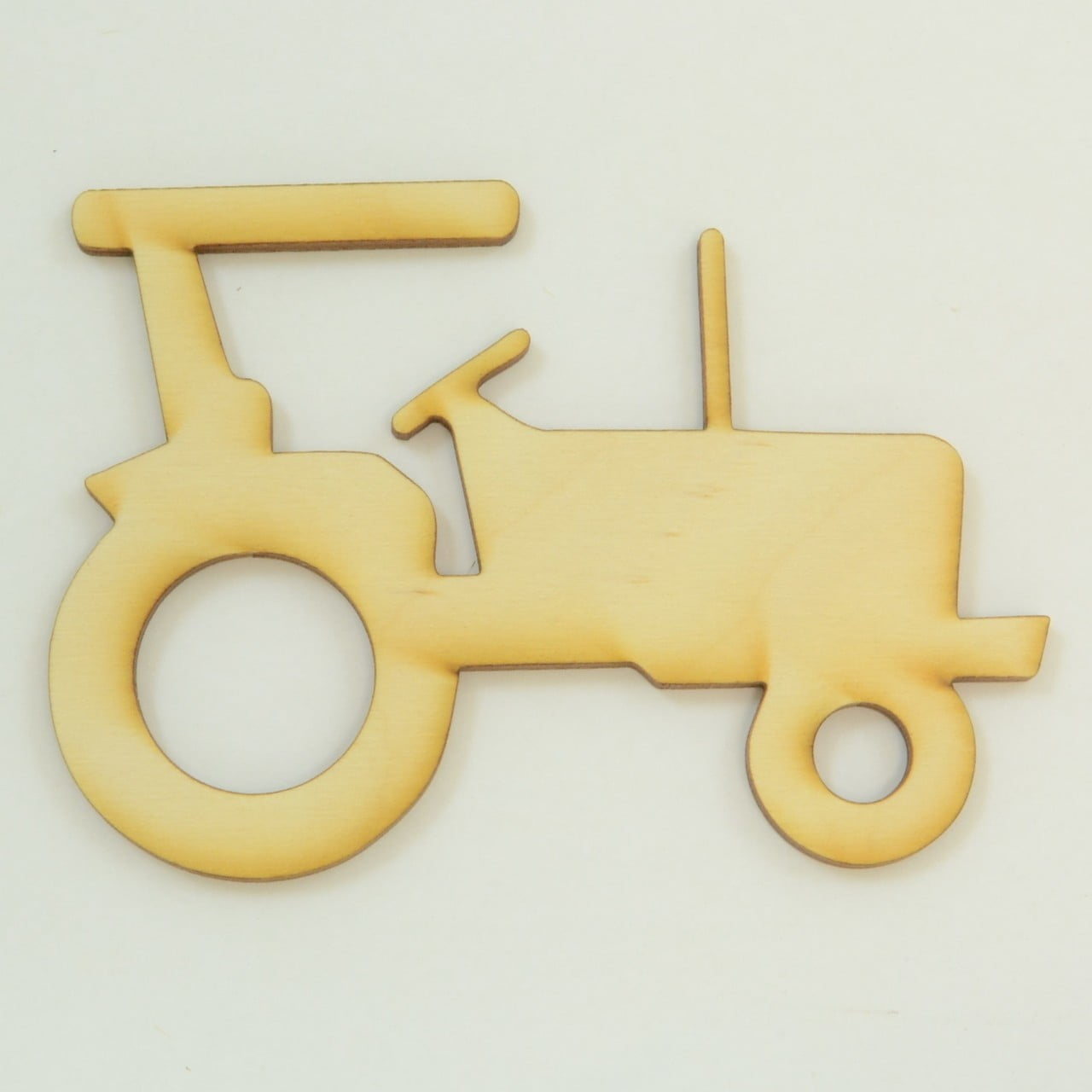 Package Of 10, Small 4.25" X 3" X 1/4 Inch Thick Tractor Wood Cutout ...
