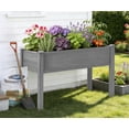48×24×30 Inch Raised Garden Bed with Legs, Solid Wood Elevated Planter ...
