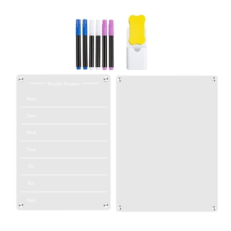 Dry Erase Board Whiteboard for Fridge Important Dates Home Weekly Blank ...