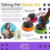 Hunger for Words Talking Pet Starter Set - 4 Recordable Buttons for Dog ...