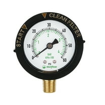 Watflow Boxed Pressure Gauge with Dial Replacement for Select Filters ...