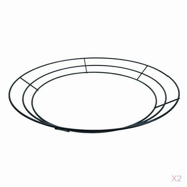 2 aros de alambre para coronas de 25-40 cm (10-16 pulgadas), estructura ...