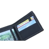 Blue Jean Style Wallet with Long Pocket on Outside Men Woman Billfold A ...