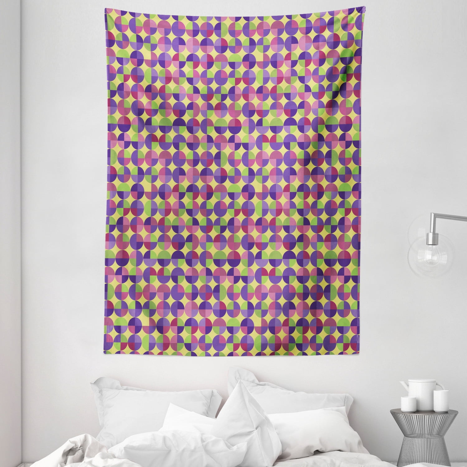 Geometrical Tapestry, Circles Pattern with Colorful Sphere Motifs ...