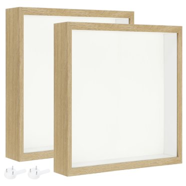 Make Market 5x5 Unfinished Wooden Shadow Box Picture Frame - 24 Pack ...