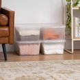 Iris Usa 17 Quart Plastic Storage Bin Tote Organizing Container With
