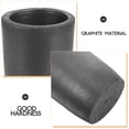 BESTYASH Black Graphite Crucible Smelting Pot for Metal Melting ...