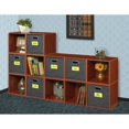 Niche Cubo Storage Set 12 Cubes And 6 Canvas Bins Cherry Grey