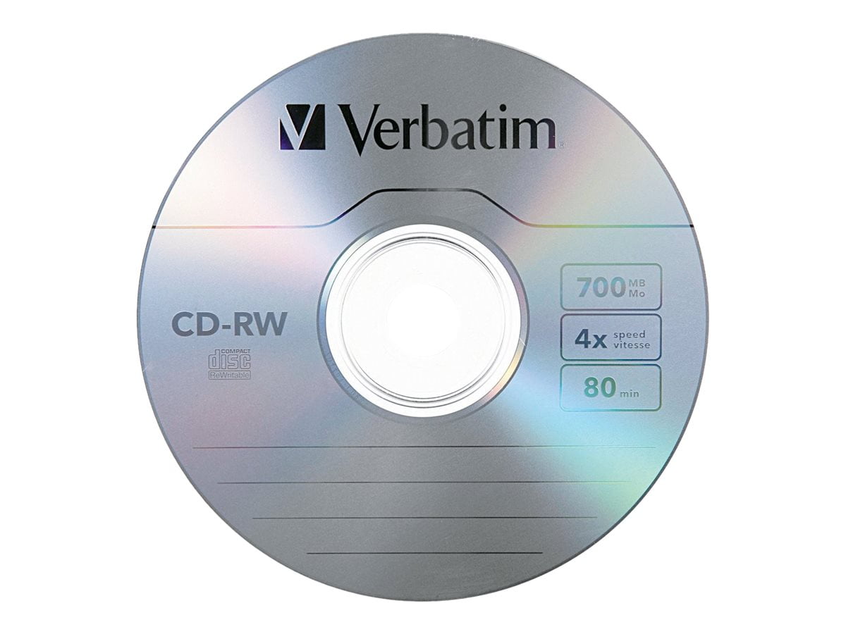 CD-RW 80MIN 700MB 2x-4x 1pk Slim Case - Walmart.com - Walmart.com