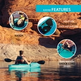 Lifetime Guster 10 ft Sit-Inside Kayak, Bahama Fusion (91157) - Walmart.com