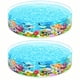 Intex SnapSet Kiddie 8 x 8' Instant Swimming Pool, Deep Sea Blue (2 ...