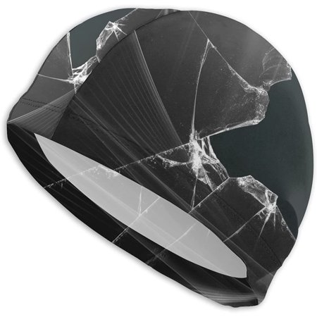 Broken Windowswim Caps,Silicone Waterproof Comfy Bathing Cap Swimming ...